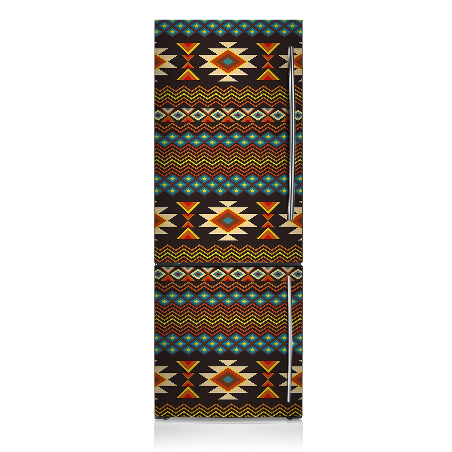 Magnet de frigider, model etnic, Negru, 60 cm x 205 cm - eMAG.ro