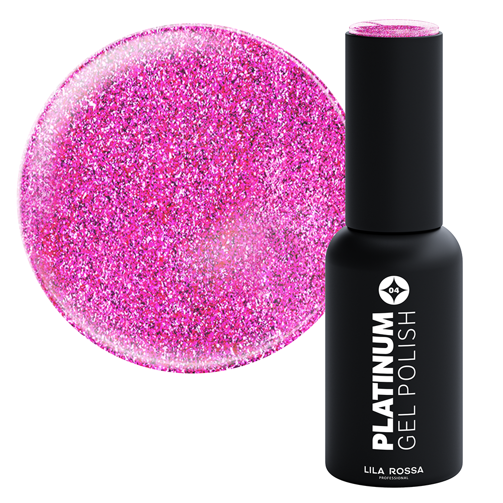 Oja semipermanenta Lila Rossa, Platinum, 7 g, Fuchsia - eMAG.ro