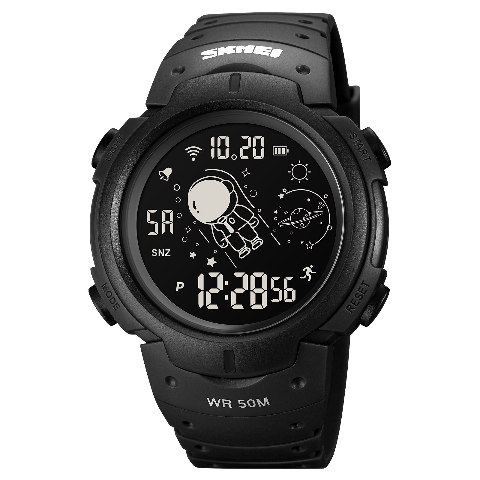 Ceas sport barbati Creative Astronaut, SKMEI, ABS/Poliuretan, 5ATM, LED ...