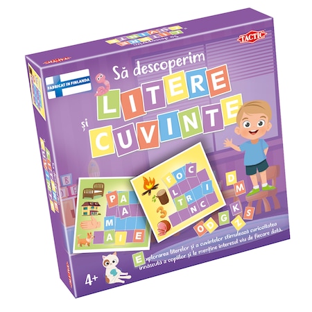 Joc educativ Tactic - Sa descoperim litere si cuvinte - eMAG.ro