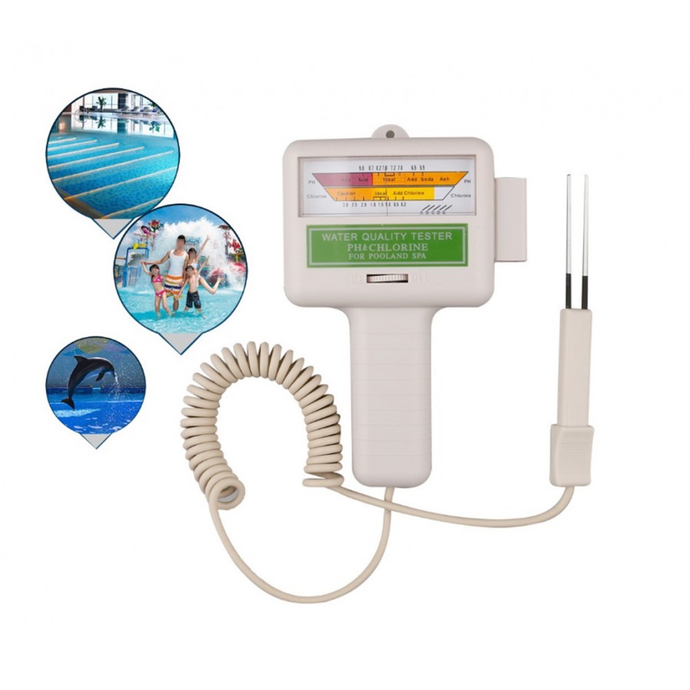 Tester de clor, electronic, pentru piscina, PC 101, spa PH CL2 - eMAG.ro