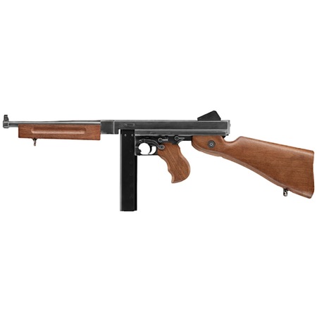 Pistol-mitraliera automat, Legends, Metal/Lemn, 4.5 mm, Negru/Maro ...