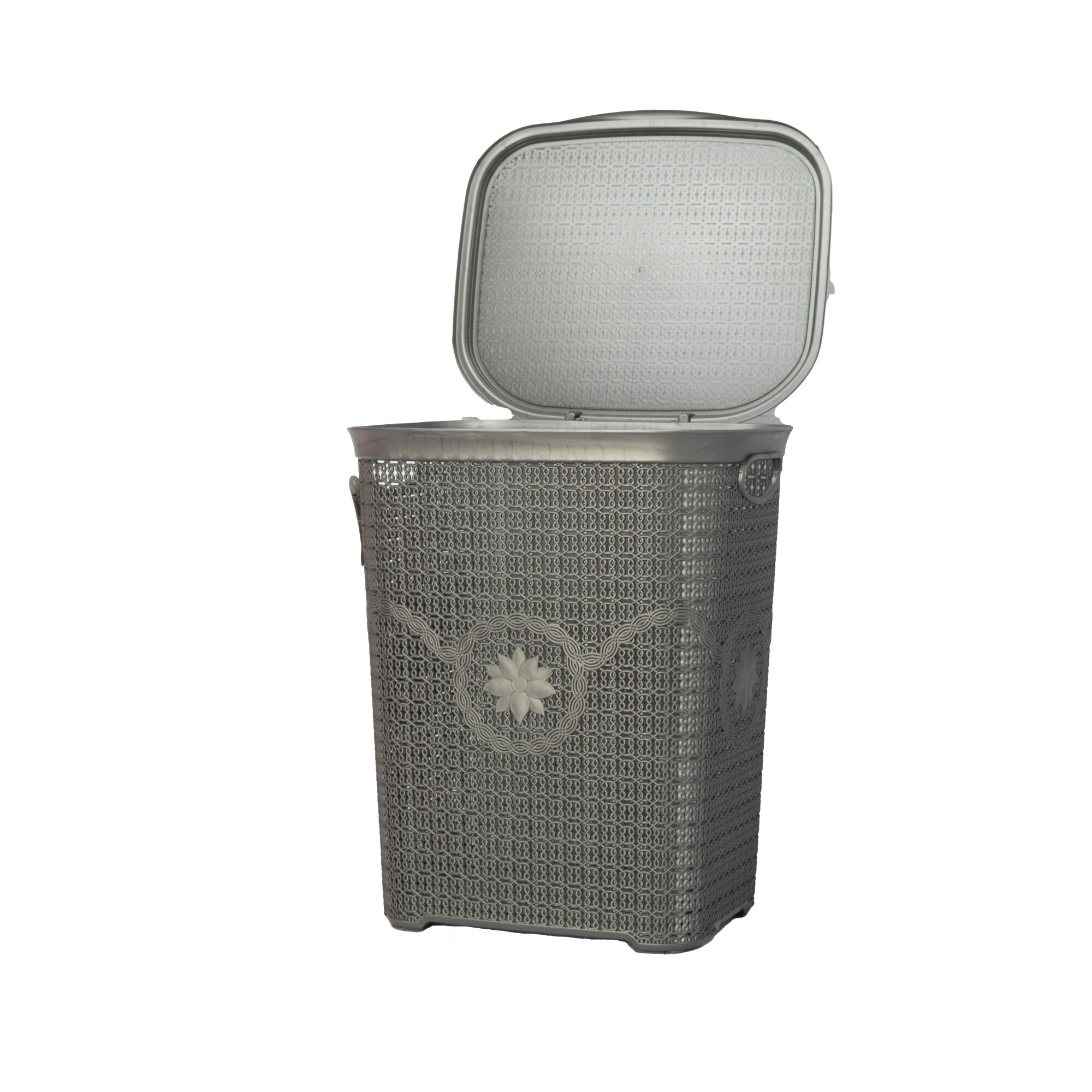 Cos rufe uscate 60l, model impletit gri - eMAG.ro