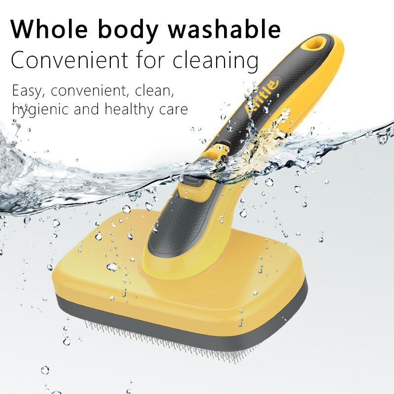 Perie auto-curatare, Aiitle, Plastic, Galben - eMAG.ro