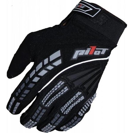 Manusi protectie pentru moto Pilot Super Mx, Poliamida/Lycra, Negru, XS ...