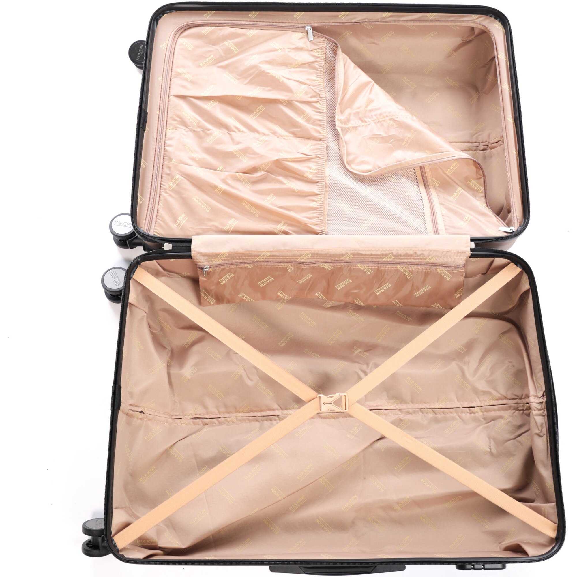 Troler Ella Icon Silk., 80 cm, Bej sampanie - eMAG.ro