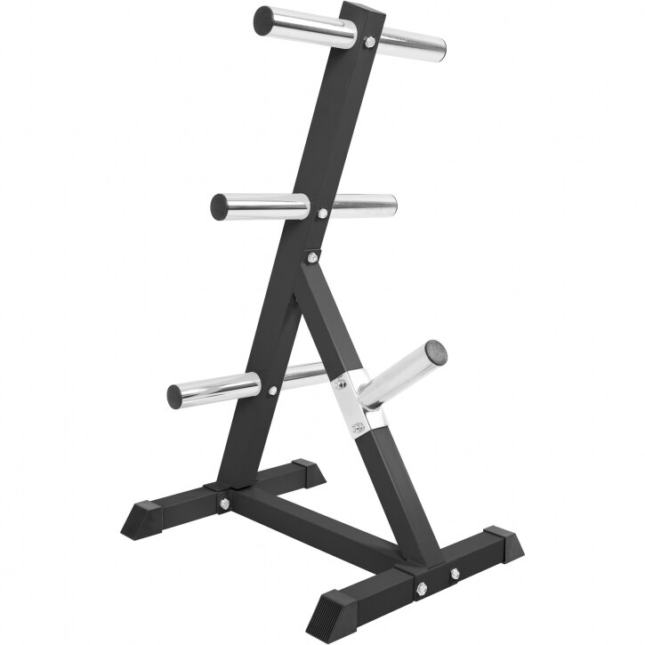 Suport discuri olimpice, Gorilla Sports, negru - eMAG.ro