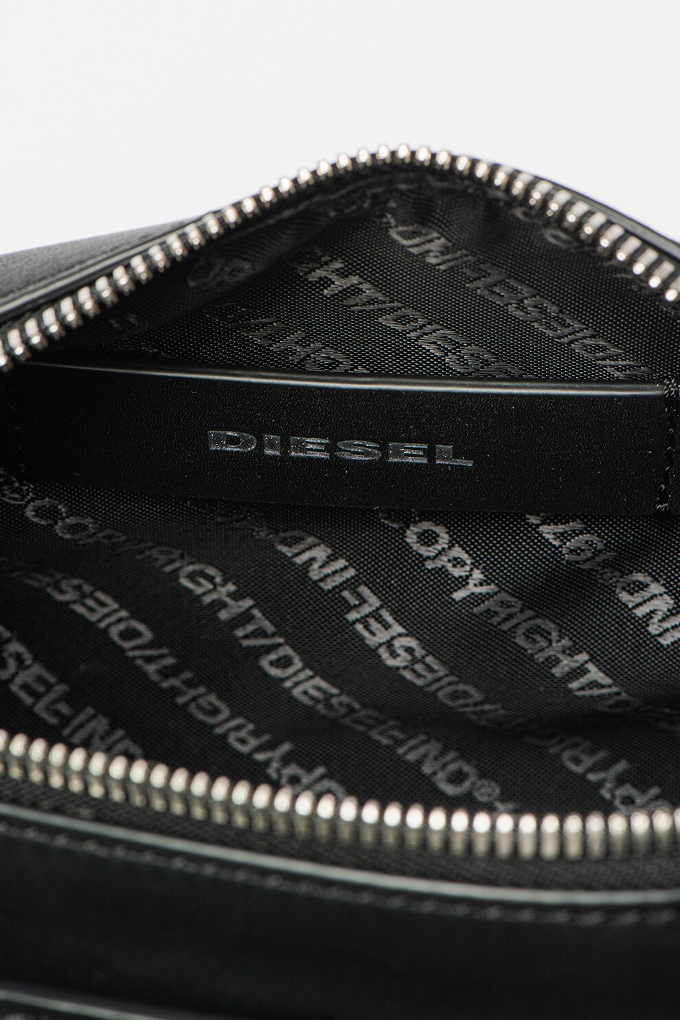 Diesel, Geanta crossbody cu detalii de piele Cayac, Negru - eMAG.ro