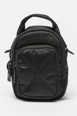 Diesel, Geanta crossbody cu bareta detasabila Ledybag, Negru stins ...