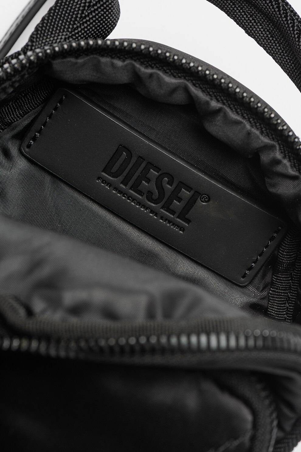 Diesel, Geanta crossbody cu bareta detasabila Ledybag, Negru stins ...