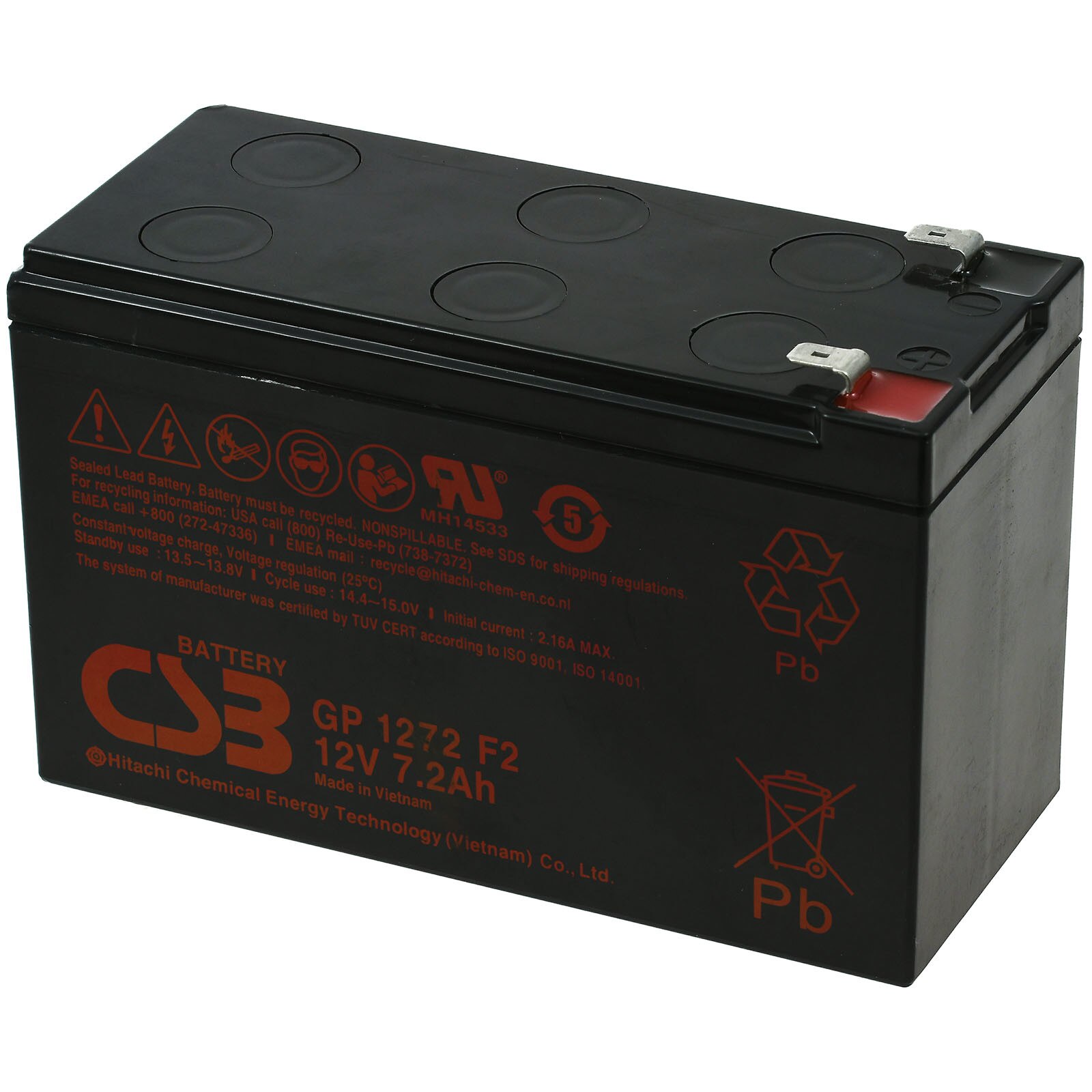 Acumulator CSB GP1272 F2 compatibil APC Back-UPS BK200, BK200B, BK280B ...