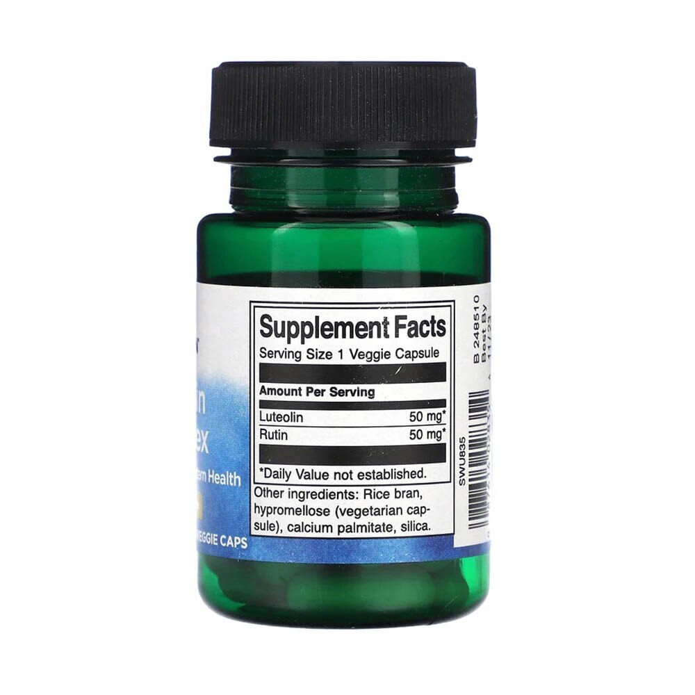 Luteolin Complex (Flavonoide), 100 mg, Swanson, 30 capsule SWU835 - eMAG.ro