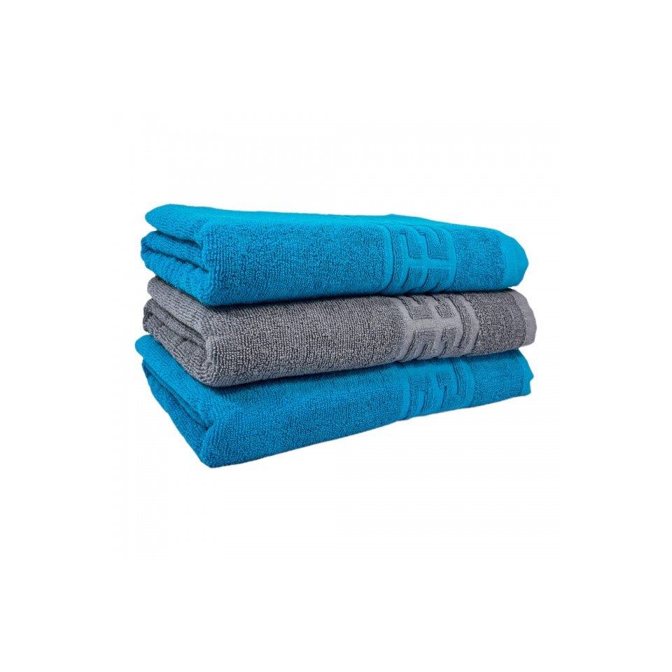 Set 3 Prosoape Baie, bumbac 100%, 550g/m², 80x160 cm, LJL039 - eMAG.ro