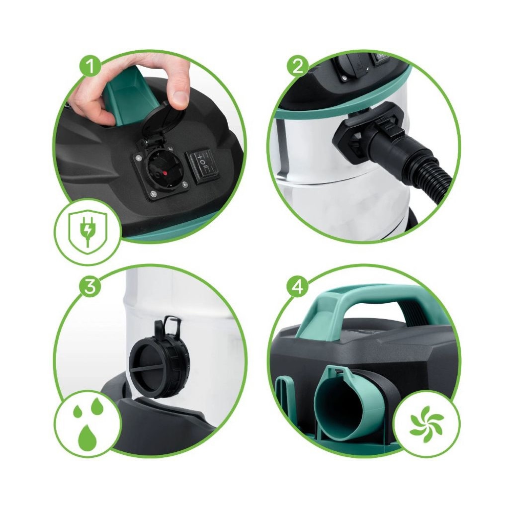 Aspirator Multifunctional SUPERMAX™ IdealStore, Capacitate 30L, Putere ...