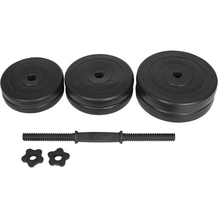 Set de gantere cu greutati, Gorilla Sports, 25 mm, 20 kg - eMAG.ro