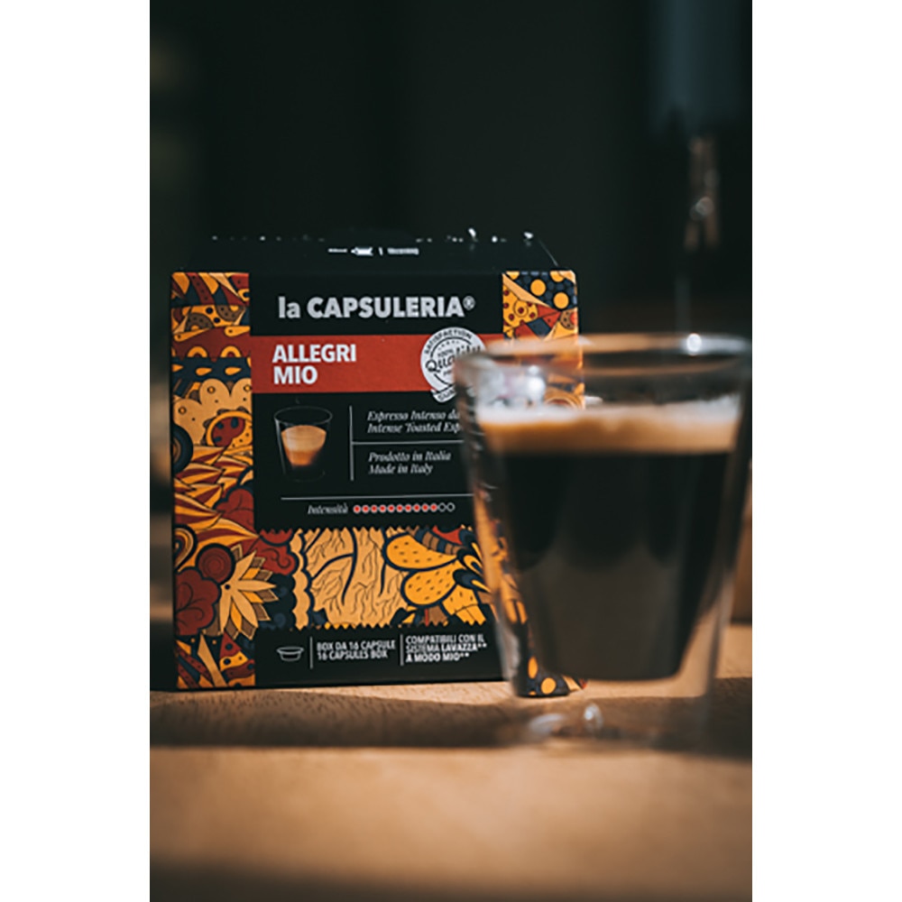 Set 128 capsule cafea Allegri Mio, compatibile Lavazza a Modo Mio, La ...