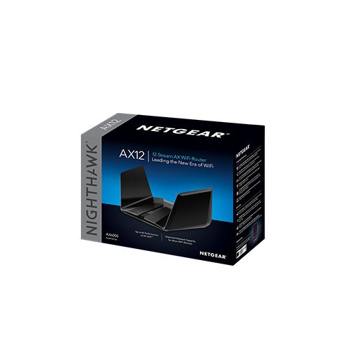 Netgear Nighthawk AX12 12-Stream AX6000 wireless router fekete (RAX120 ...