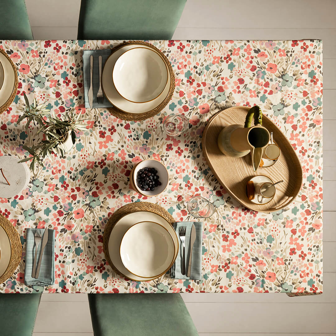 Fata de masa Muare, 80783, Bumbac, Roz, 300 x 140 cm - eMAG.ro