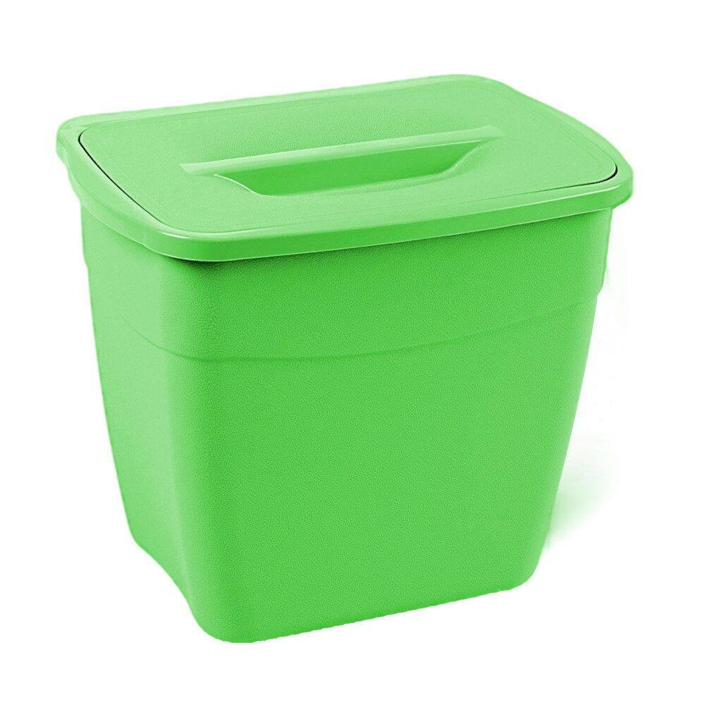Cos de gunoi, Planet, Plastic, 180 x 257 x 219 mm, 6 l, Verde - eMAG.ro
