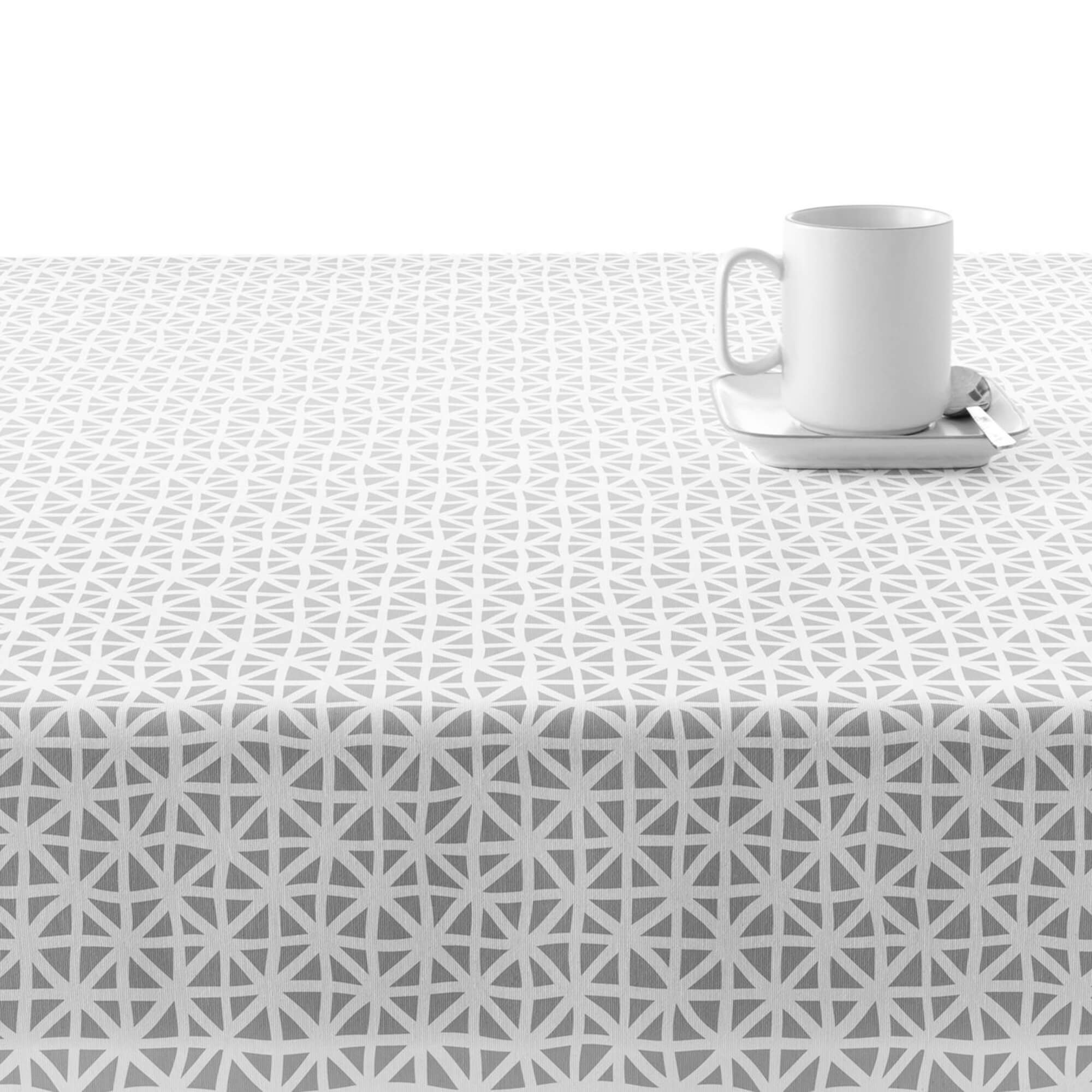 Fata de masa Muare, 86684, Bumbac, Gri, 180 x 180 cm - eMAG.ro