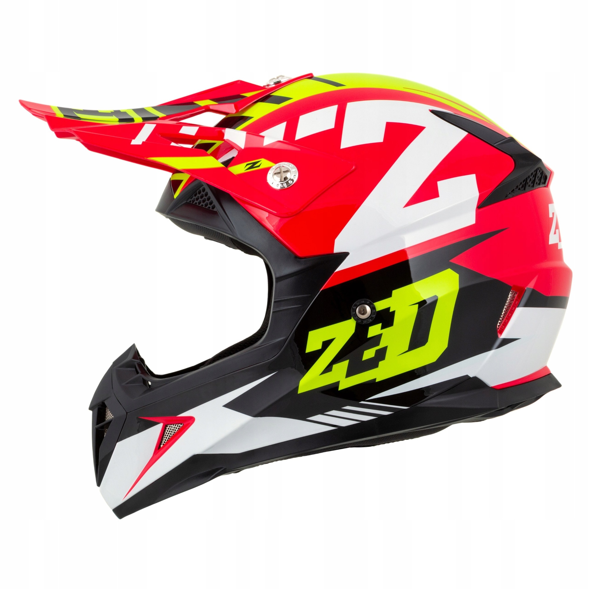 Set casca protectie moto cross Zed X.1, ochelari si cagula ...