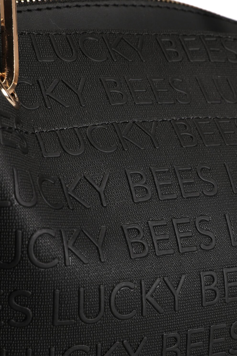Lucky Bees, Чанта от еко кожа с лого, Черен - eMAG.bg