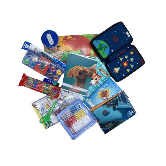 Set Penar Albastru Carioca Pixel, Echipat 38 piese, 2 fermoare si ...