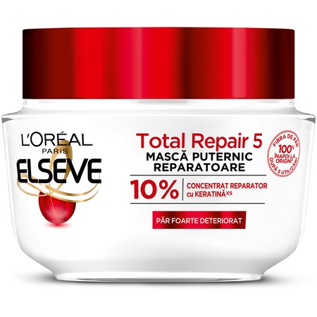 Masca de par L'Oreal Paris Elseve Total Repair 5 pentru par deteriorat ...