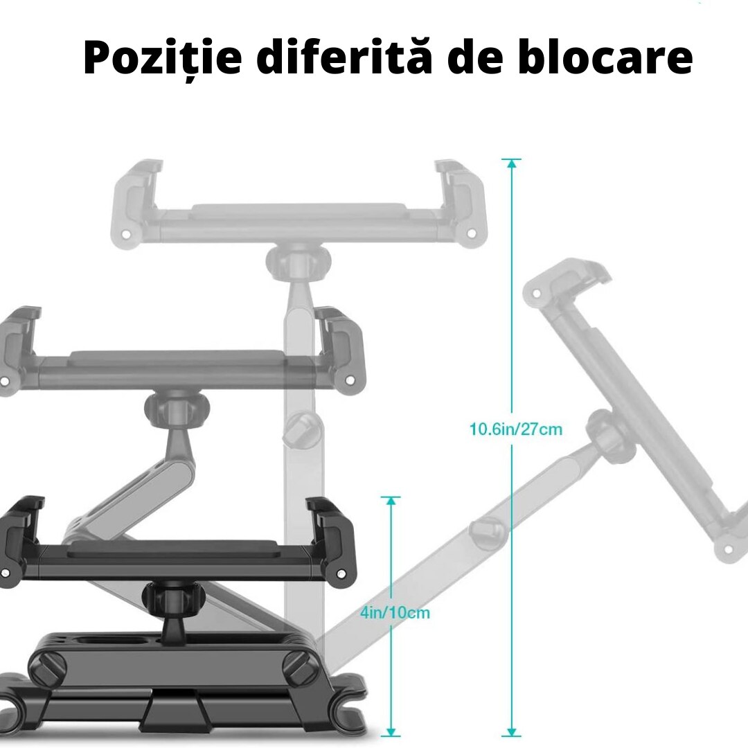 Suport auto reglabil de telefon sau tableta universal pentru tetriera ...