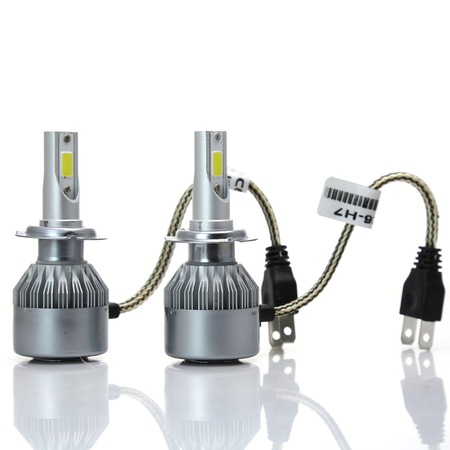 Set 2 LED-Uri C6, H7, 36w, 3800 Lumeni, 6500K, AUTO, 12-24 Volti, COB - eMAG.ro