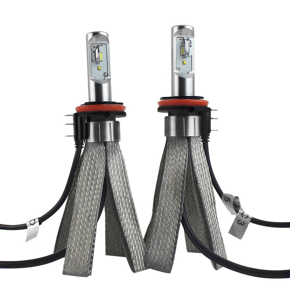 Set 2 LED-uri Auto Techstar® 8C, H15, 30w, 3000 Lumeni, 6500K, AUTO, 12 ...