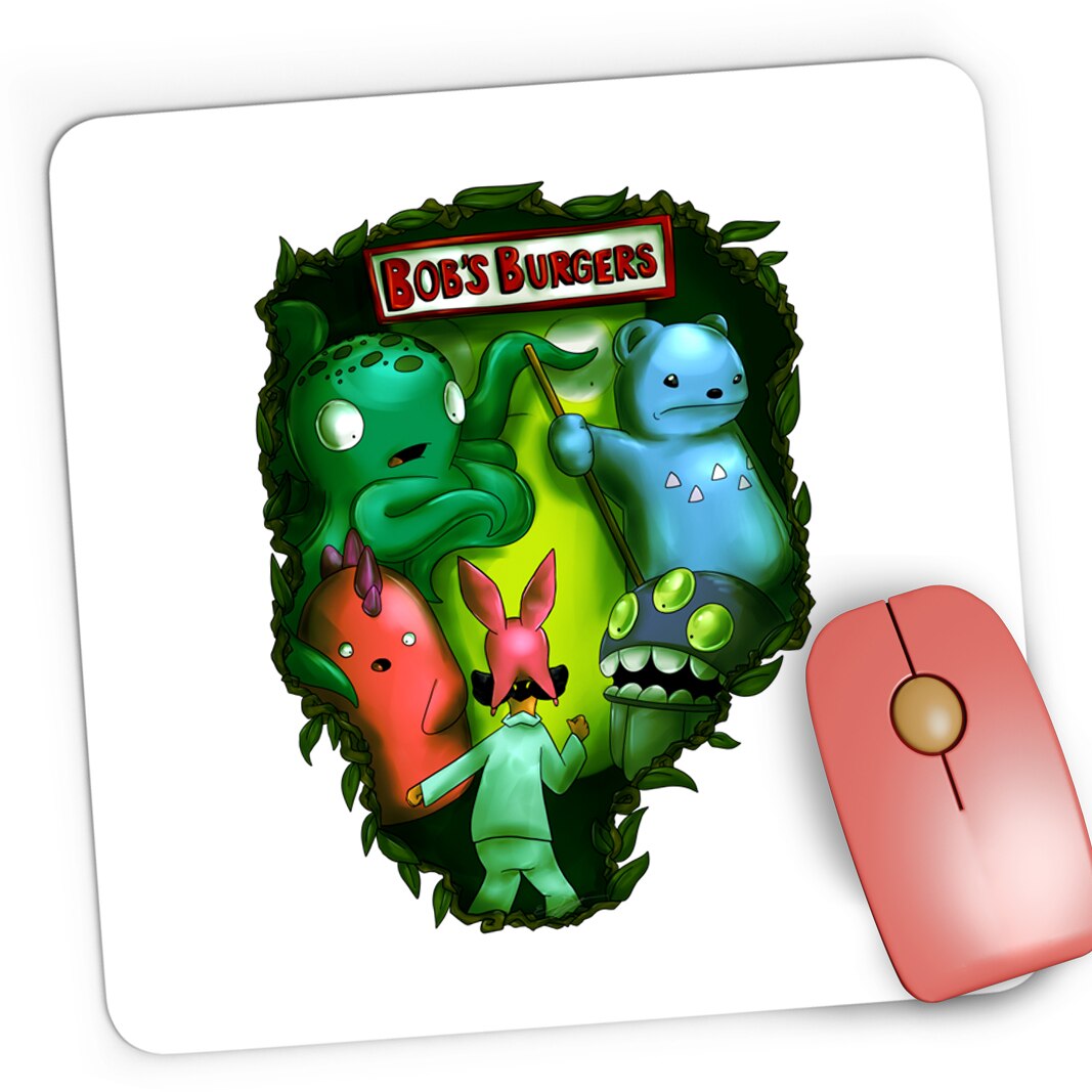 Mousepad Gaming Bob's Burgers Visrau Animation Netflix Fanart Monstri ...