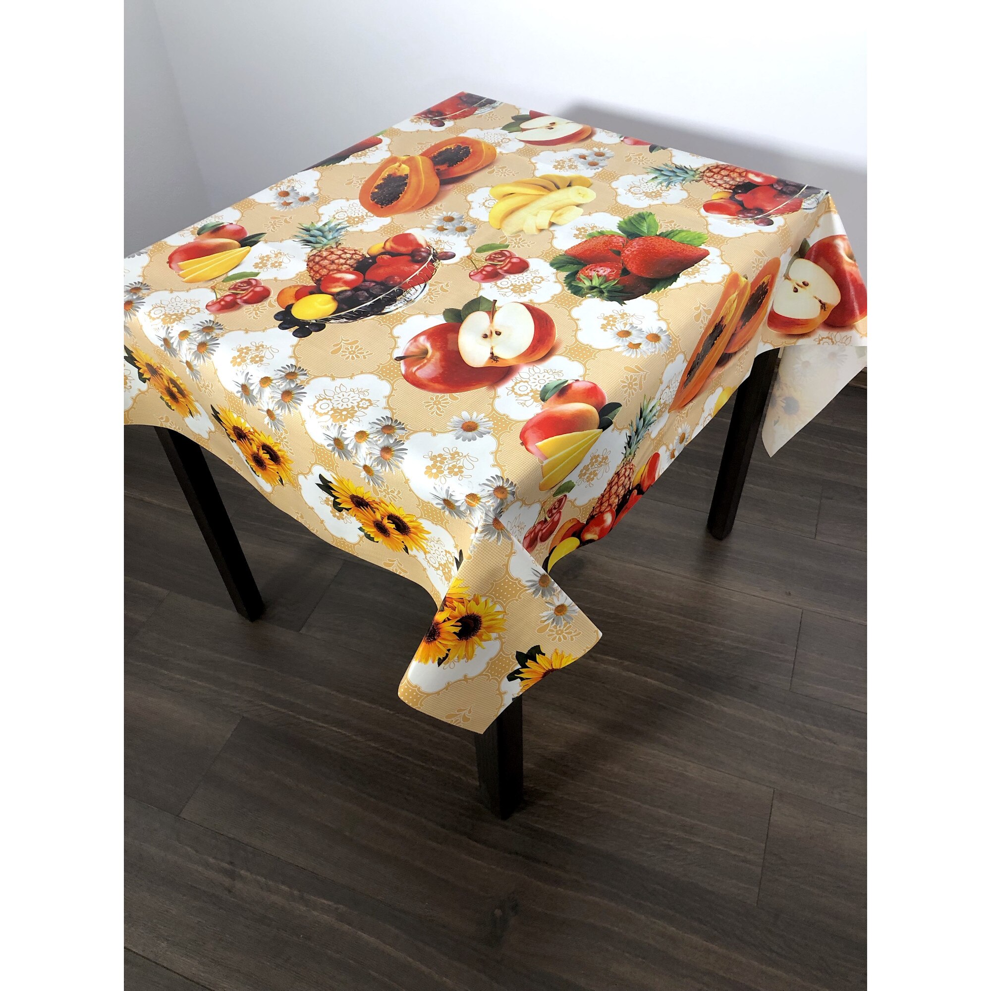 Fata de masa tip musama, model cu fructe, 140 x 250 cm - eMAG.ro