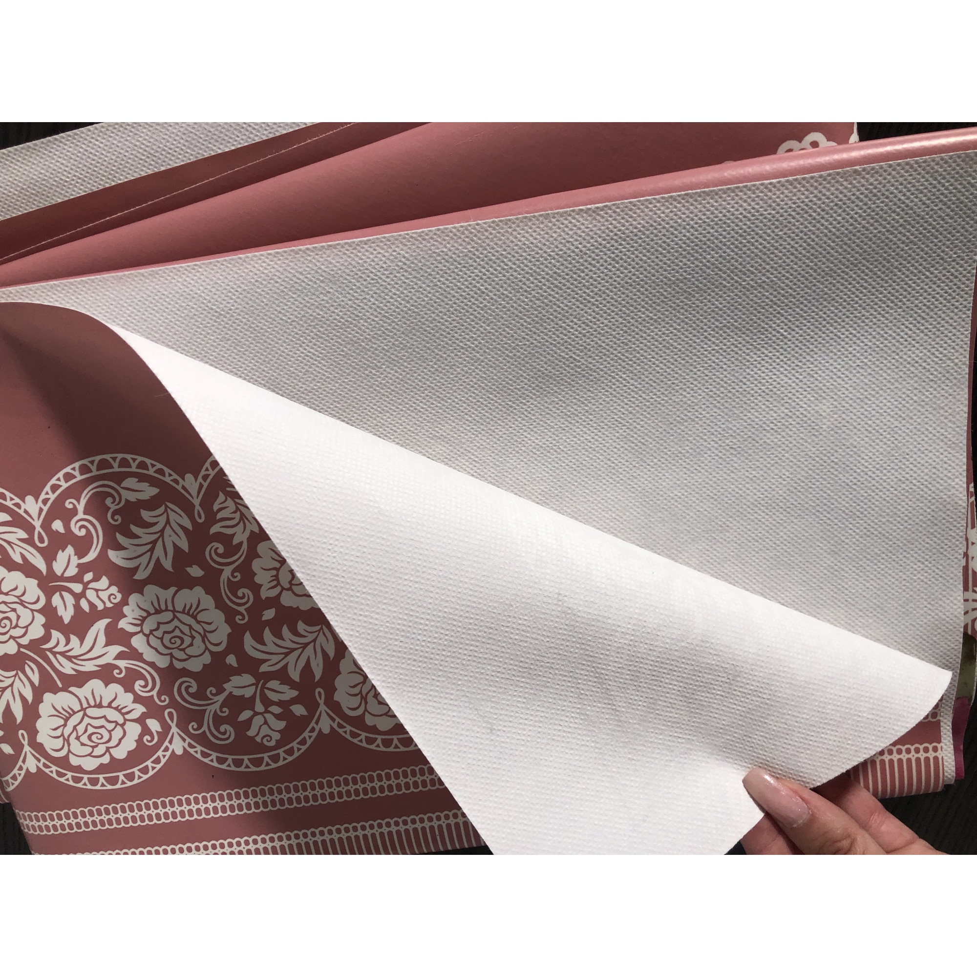 Fata de masa tip musama, floral roz somon, 100 x 140 cm - eMAG.ro