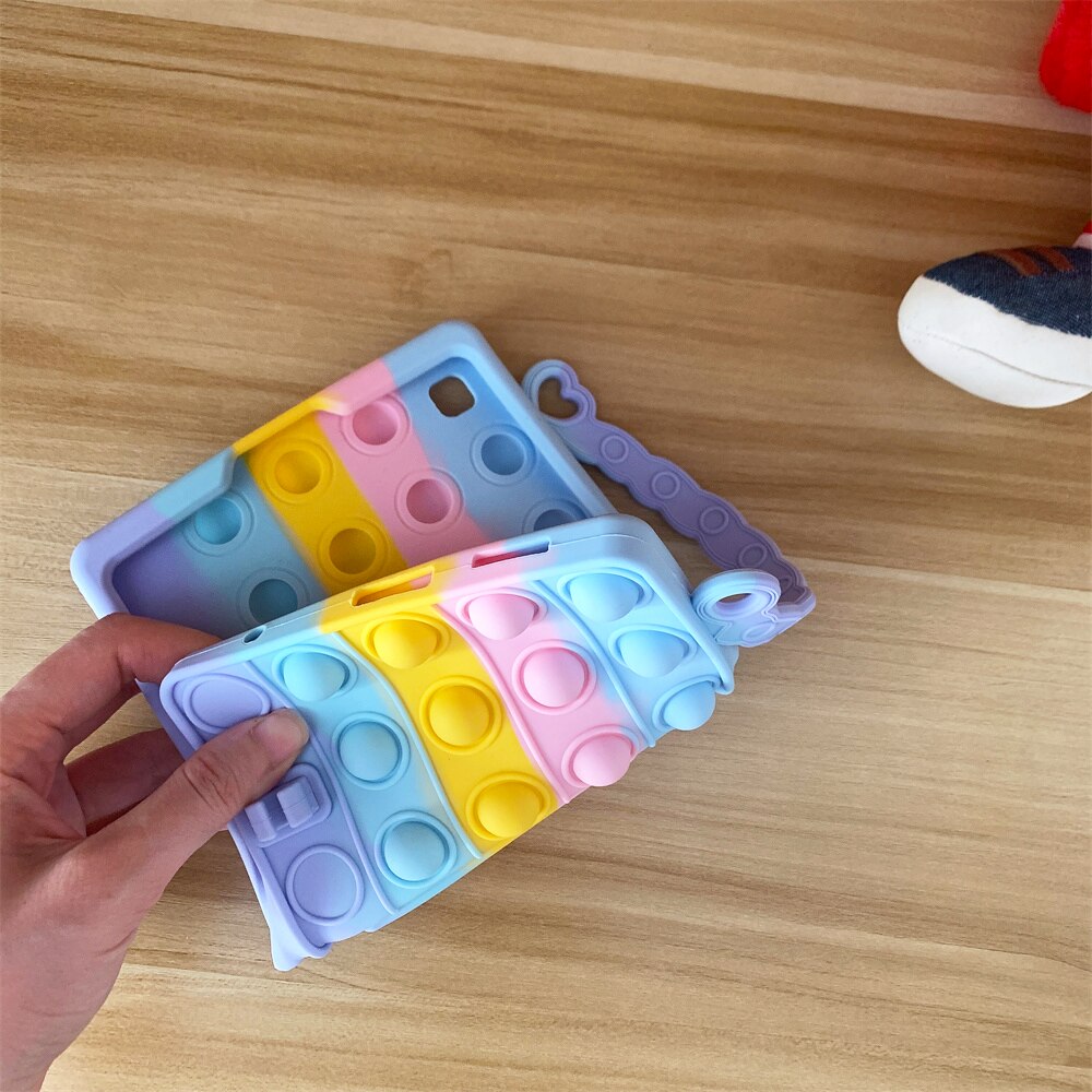 Husa pentru tableta Samsung Galaxy Tab S6 Lite, Silicon, Multicolor ...