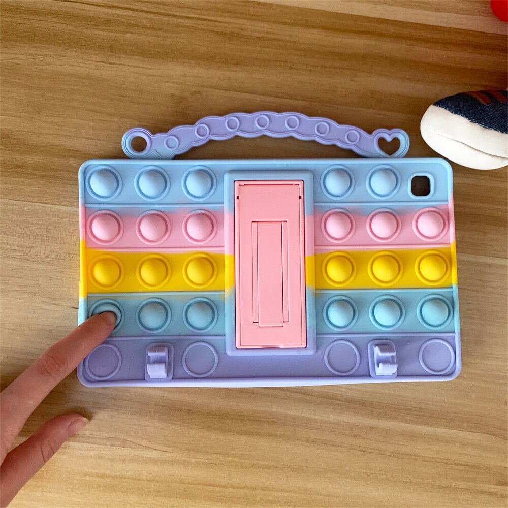 Husa pentru tableta Samsung Galaxy Tab S6 Lite, Silicon, Multicolor ...