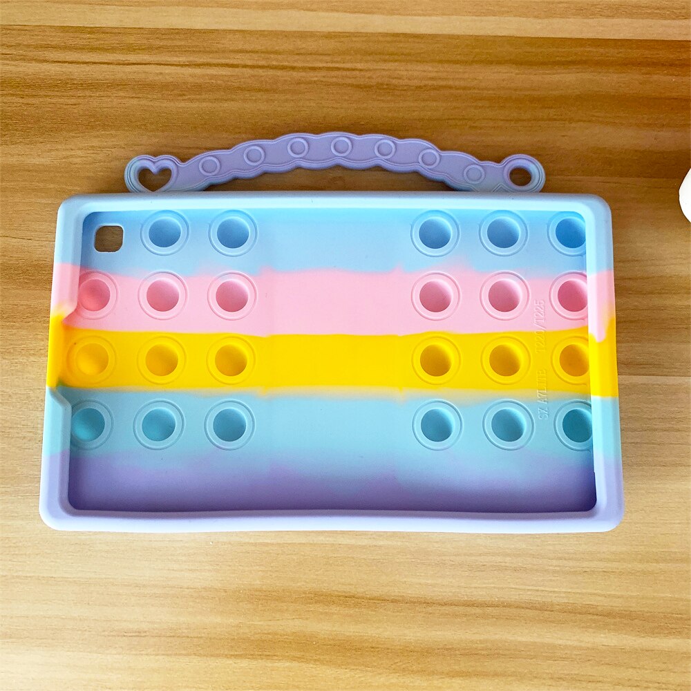 Husa pentru tableta Samsung Galaxy Tab S6 Lite, Silicon, Multicolor ...