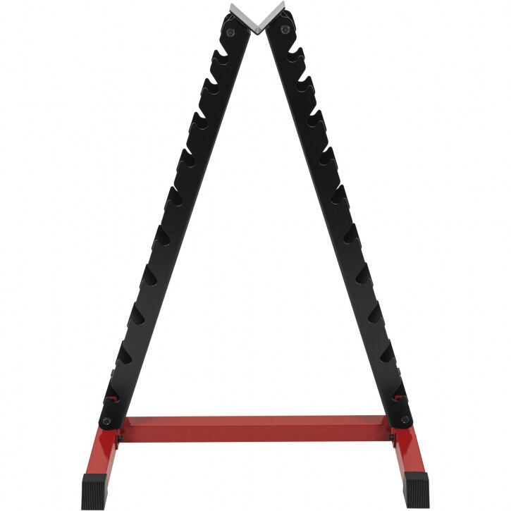 Suport pentru gantere fixe, Gorilla Sports, Negru/Rosu - eMAG.ro