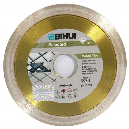 Disc Diamantat pentru mozaic, sticla 115x22.2mm, Super Premium - BIHUI-DCDC115 - eMAG.ro