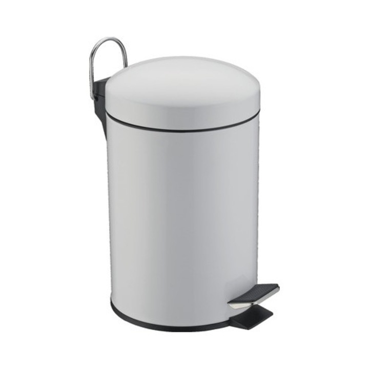 Cos de gunoi alb, 3L, cu pedala - eMAG.ro