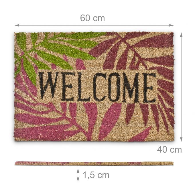 Подложка за укрепване Welcome, многоцветна, 60x40 см, Relaxdays ...