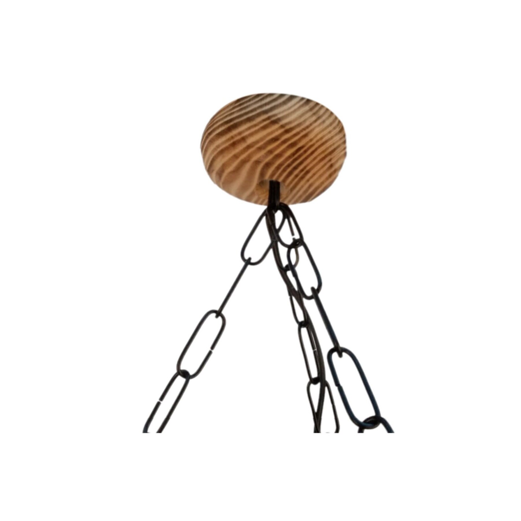 Pendul din lemn natural cu franghie, E27 - eMAG.ro