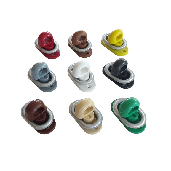 Set 10 Capse Ovale si 10 Saibe 42mm x 22 mm Zincate Antirugina pentru ...