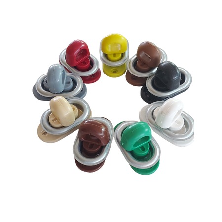 Set 10 Capse Ovale si 10 Saibe 42mm x 22 mm Zincate Antirugina pentru ...