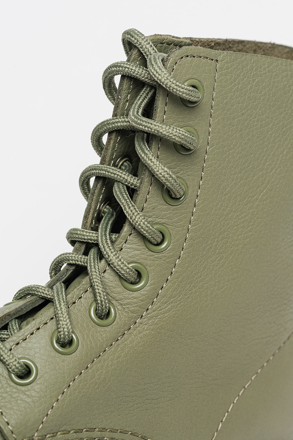 Dr. Martens, Ghete de piele Virginia, Verde militar, 4 - eMAG.ro