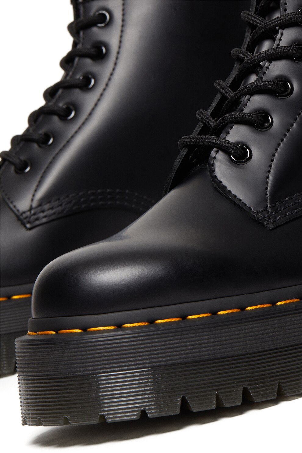 Dr. Martens, Ghete de piele cu sireturi, Negru, 3 - eMAG.ro