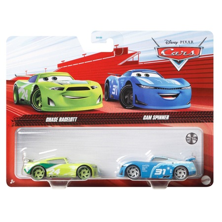 Комплект от 2 колички Disney Cars 3 - Chase Racelott и Cam Spinner ...