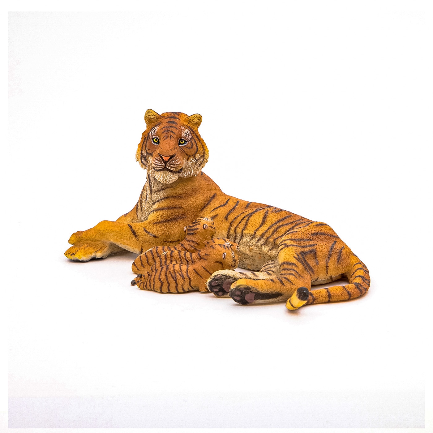 Figurina Papo - Animale salbatice, Tigru cu 3 pui - eMAG.ro