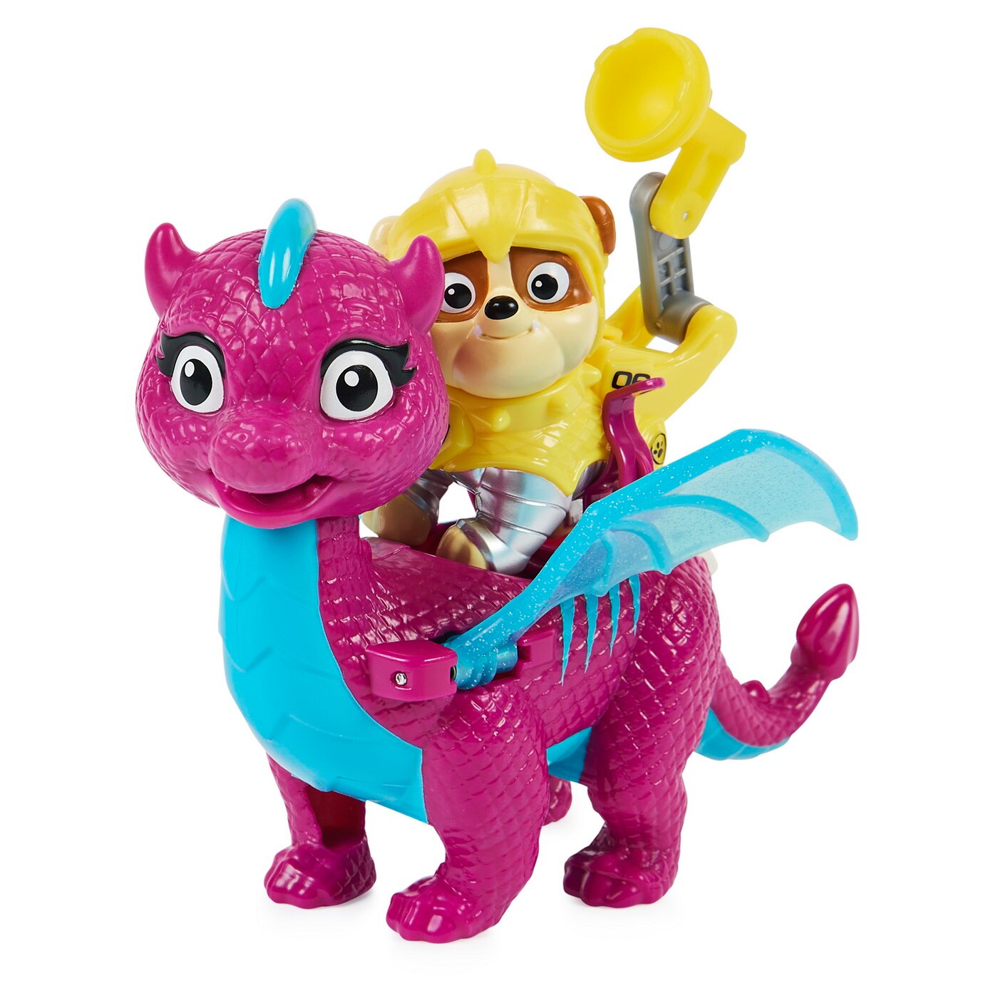 Игрален комплект Paw Patrol - Rescue Knights, Rubble и Dragon Blizzie ...