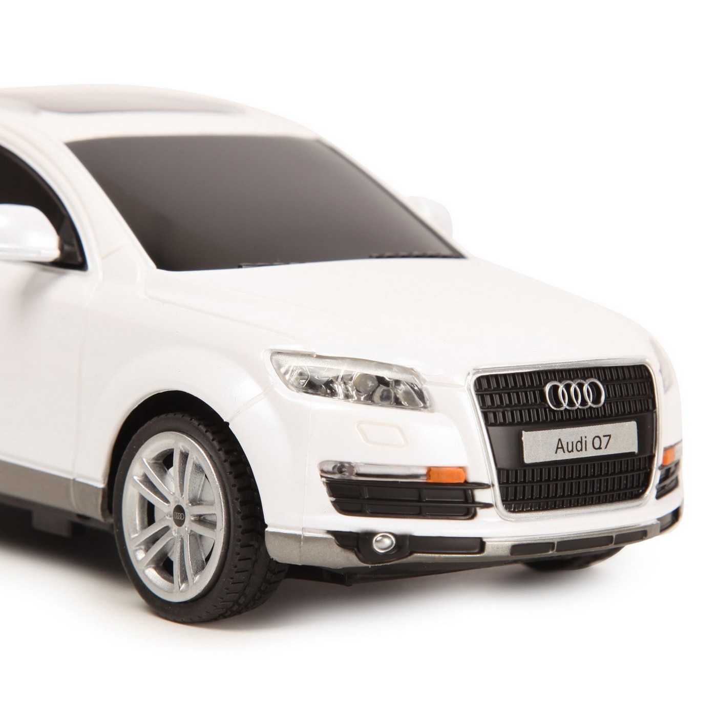 Количка Rastar RC - Audi Q7, Бял, 1:24 - eMAG.bg